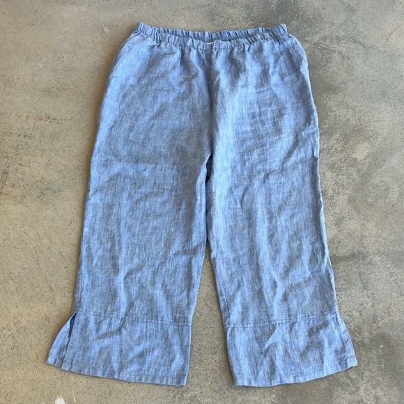 Match point | Pants & Jumpsuits | Match Point Usa Blue Linen Lagenlook ...